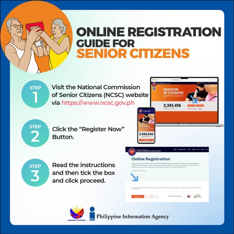 NCSC Online Registration Procedure for Senior Citizens
