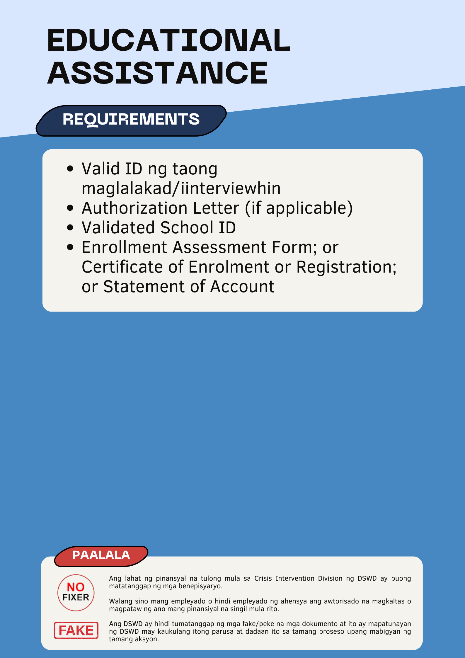 DSWD Educational Cash Assistance Requirements | How to Apply Student ...