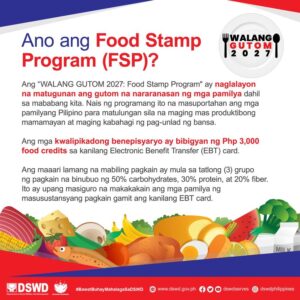 DSWD Food Stamp Program: Walang Gutom 2027 - Assistance.PH