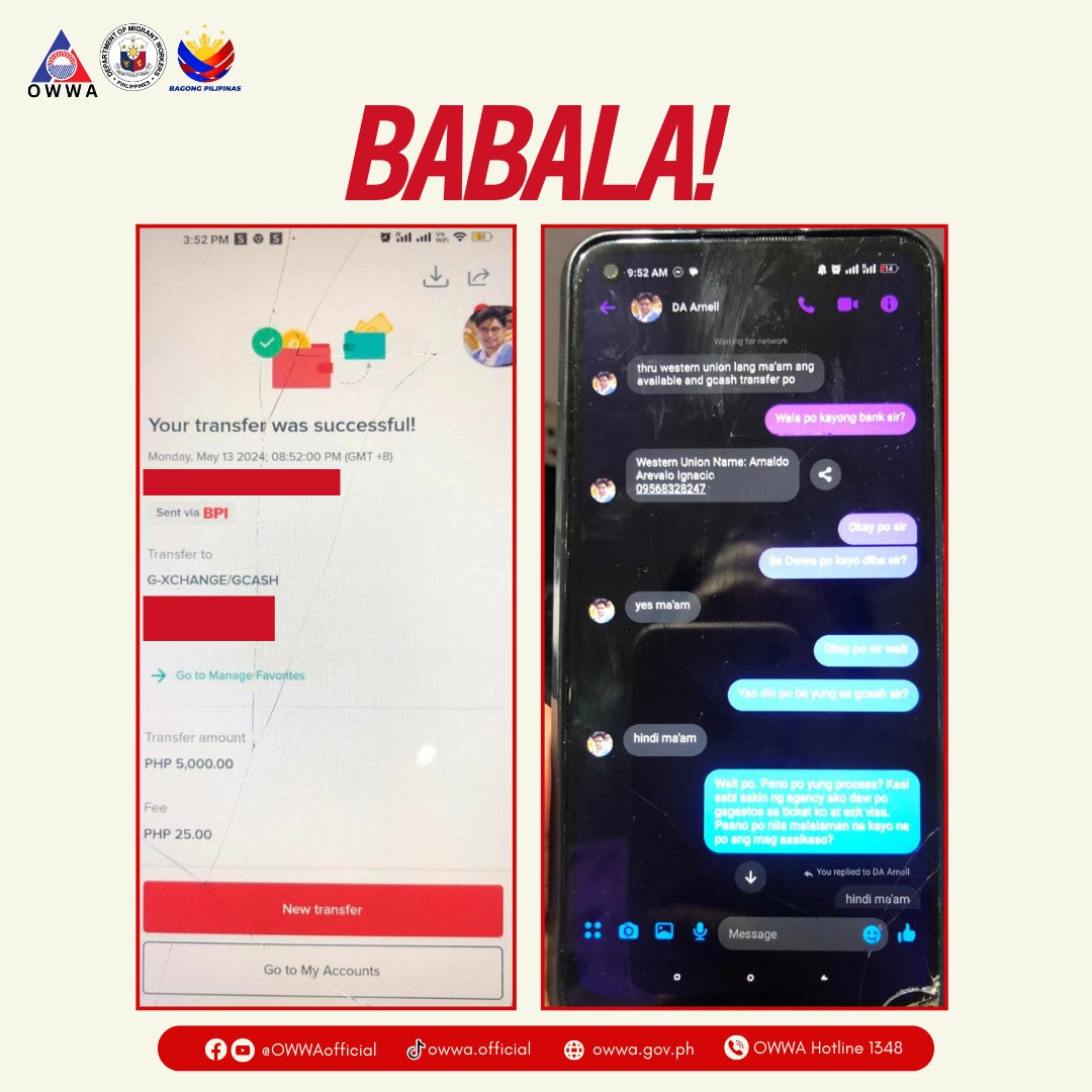 OWWA Issues Warning: Scammers on Social Media - Assistance.PH