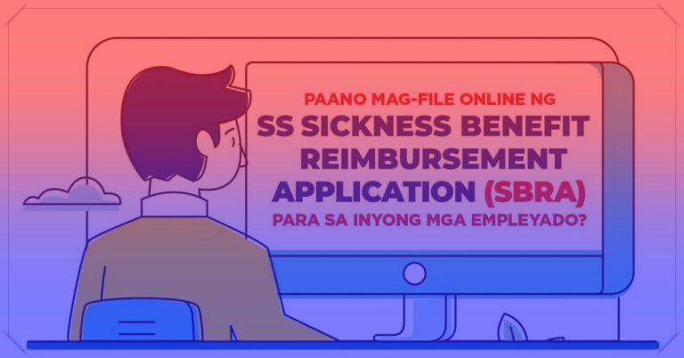 SSS Sickness Benefit Reimbursement Application (SBRA)