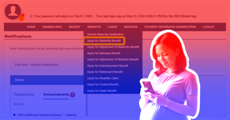 For Employees: SSS Maternity Benefit Application Form Online via My.SSS ...