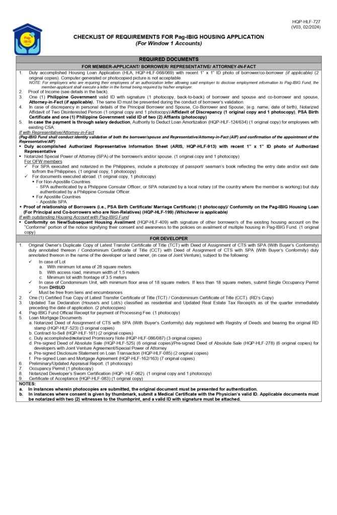 How to Authenticate Documents Required for Pag-IBIG Housing Loans