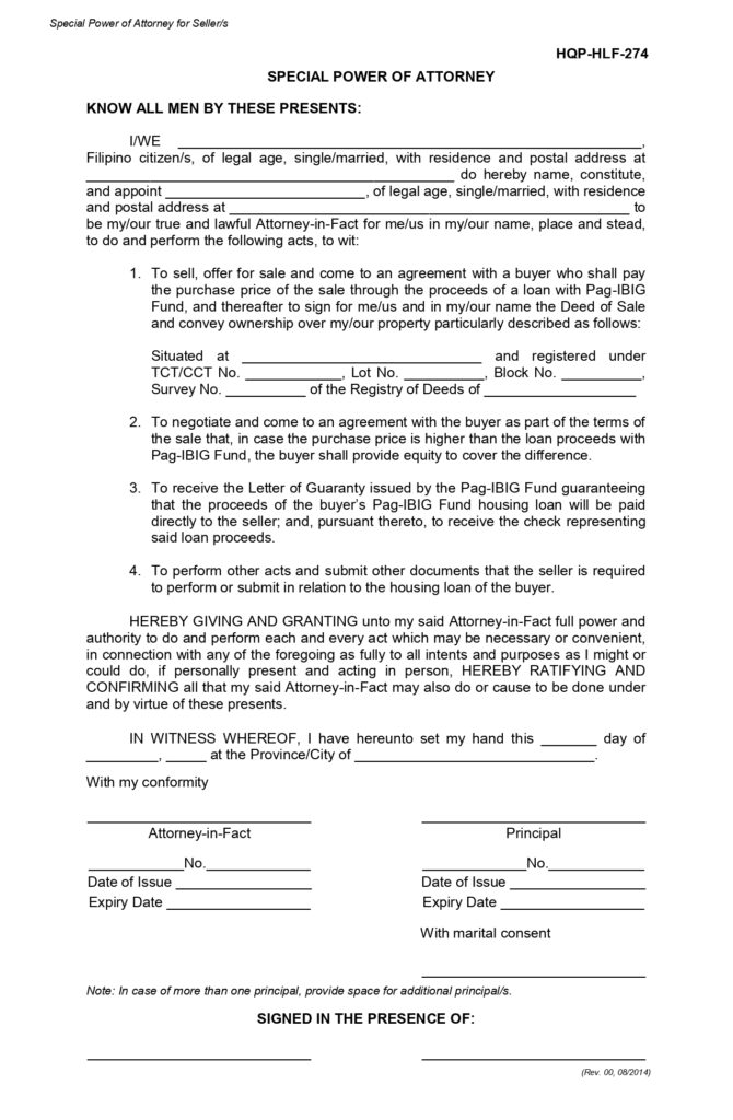 How to Process a Special Power of Attorney (SPA) for Housing Loan ...