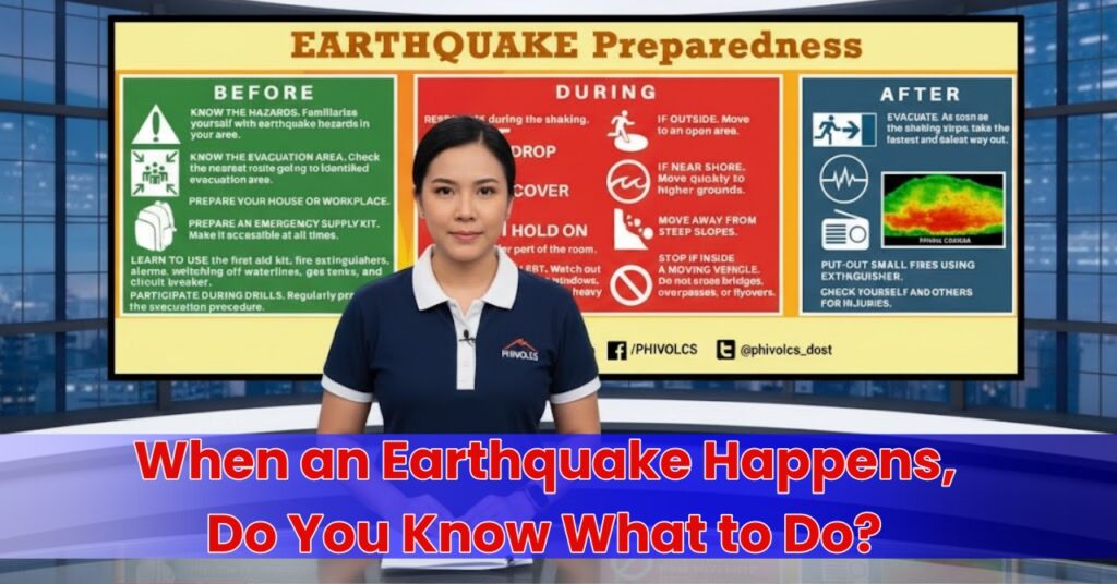 When an Earthquake Happens, Do You Know What to Do?